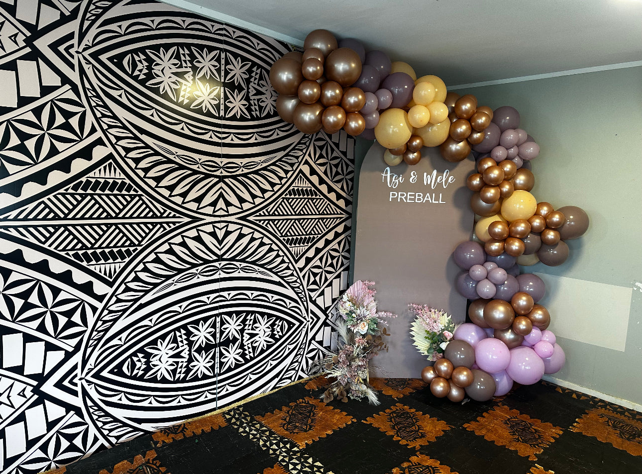 Pre Ball Set - Mauve Pasifika – ManeaStyling